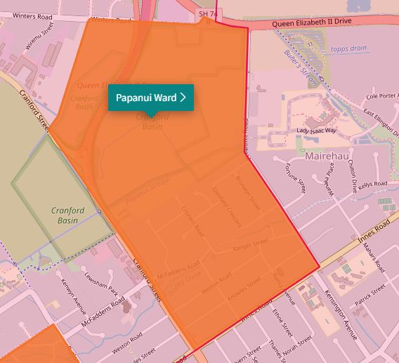 Explanation: changes to Papanui Ward boundaries in 2022 – Simon Britten